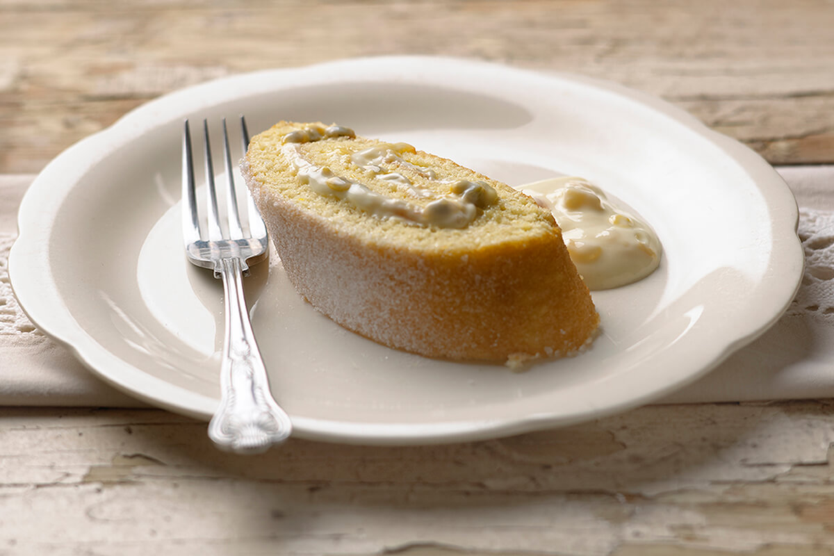 Mango, Papaya & Passion Fruit Roulade - Onken Onken