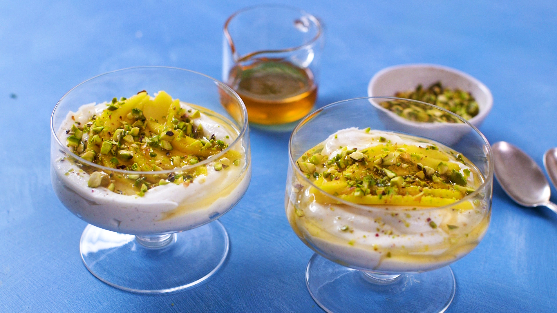 Shrikhand with Mango and Pistachio - Onken Onken
