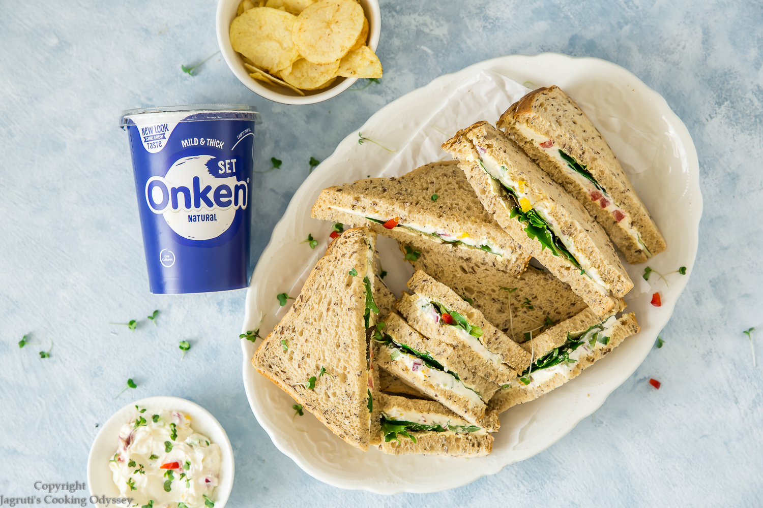 Yogurt and Vegetable sandwich - Onken Onken