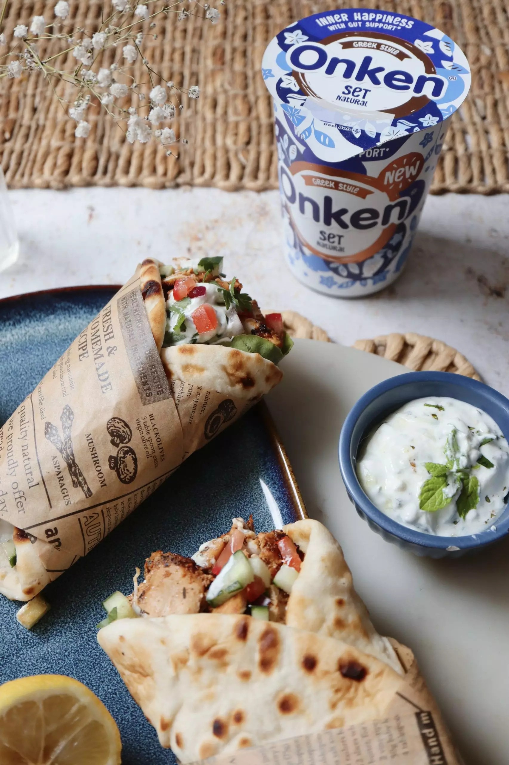 Gyros and Tzatziki sauce - Onken Onken